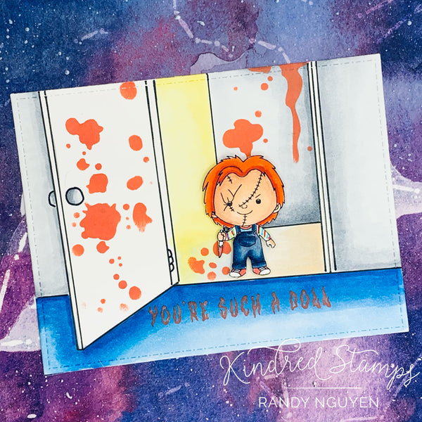 Blood Splatter Stencil - Kindred Stamps