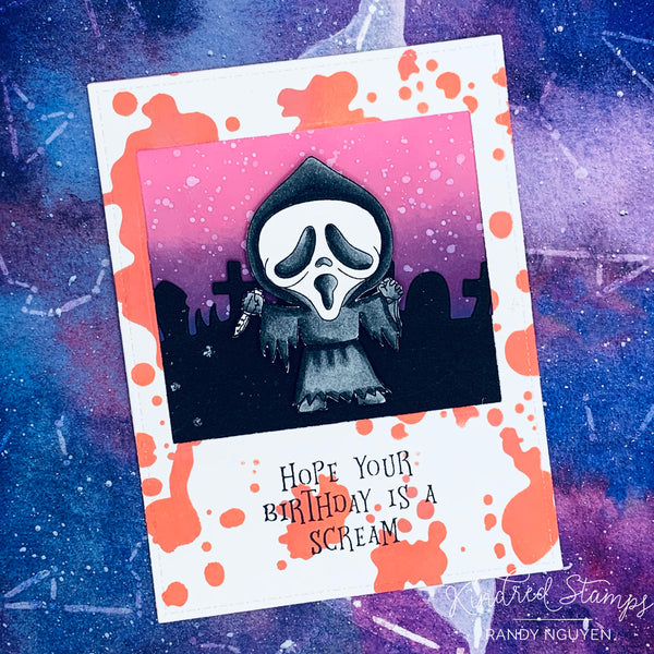 Blood Splatter Stencil - Kindred Stamps