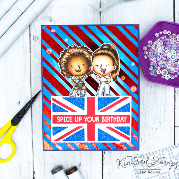 Union Jack Flag Die - Kindred Stamps